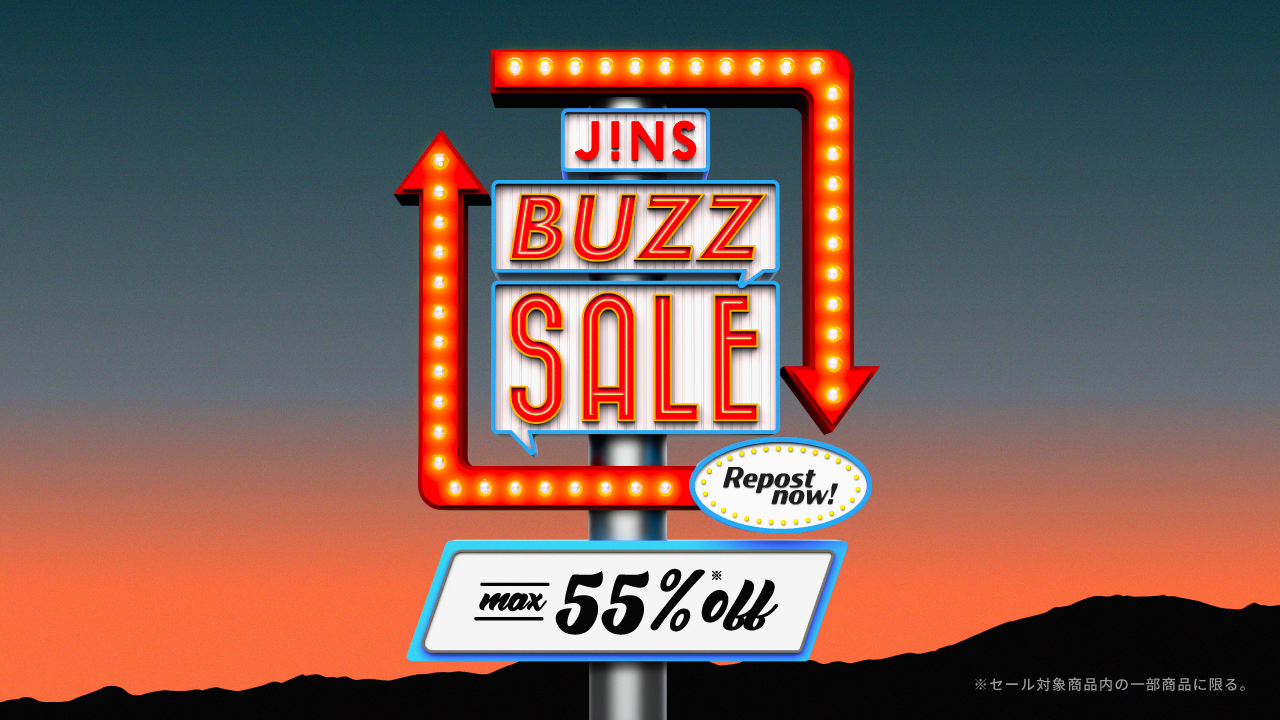 \JINS BUZZ SALE 第二弾実施中 ！／ | サカエチカ｜名古屋 栄の地下街
